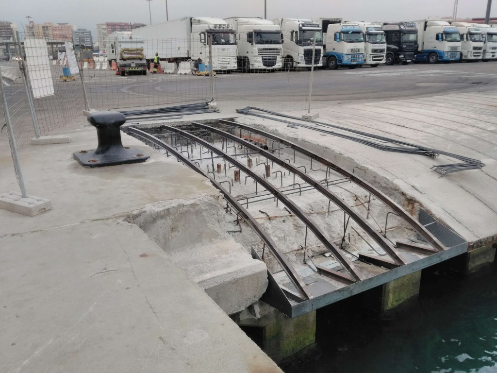 Ampliación rampa Ro-Ro atraque nº 0 y 1 del Muelle La Galera. Puerto de ...